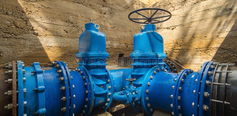 Underground Pipeline Valves Stock Photo - Image of handle, control: 1731180