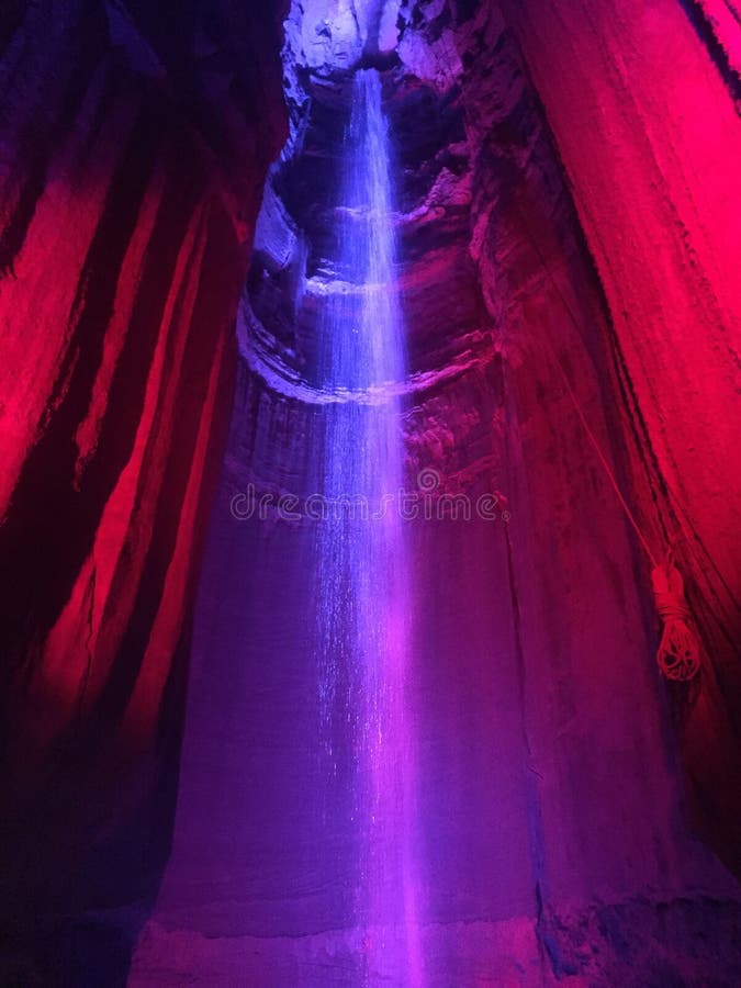 Underground Waterfall. Waterfall in the Sewer. the Groundwater Stock ...