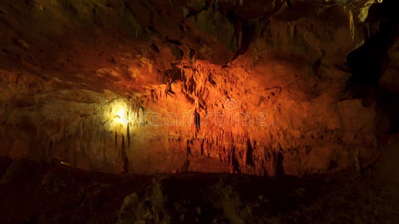 Underground World. Karst Cave Stock Video - Video of deep, geology ...