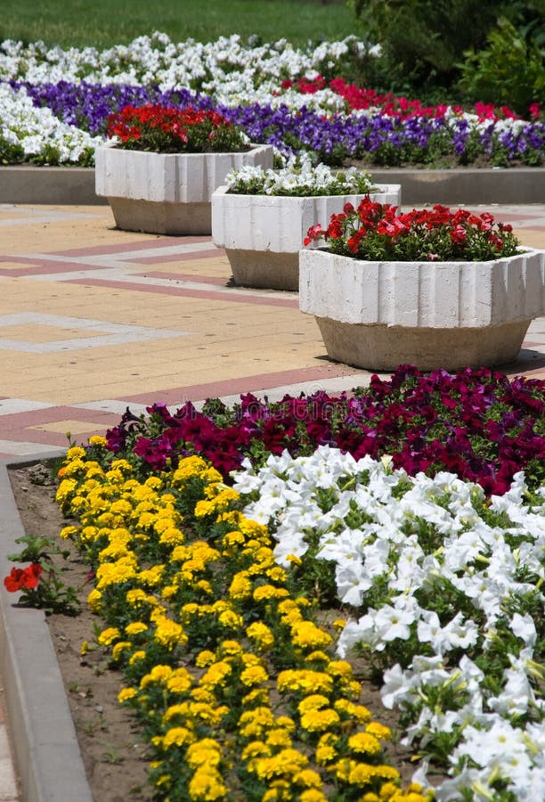 Blomrabatt arkivfoto. Bild av pretentiöst, staty, mannered - 10104674