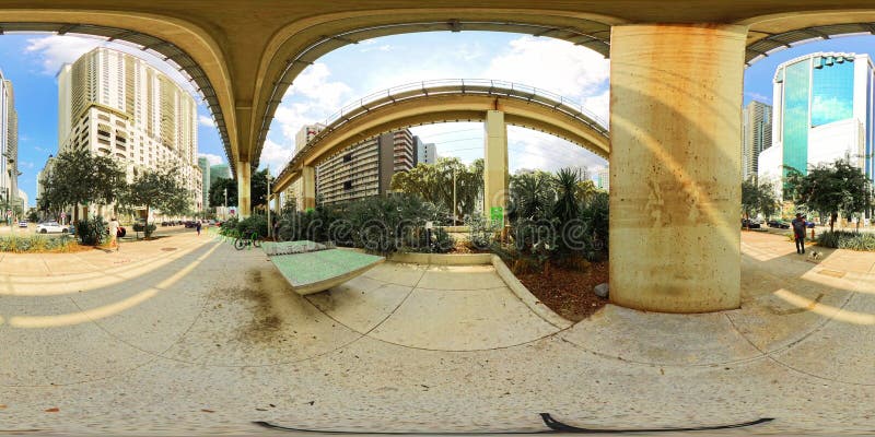 The Underline Brickell Miami. 8k 360 VR Video Stock Video - Video of ...