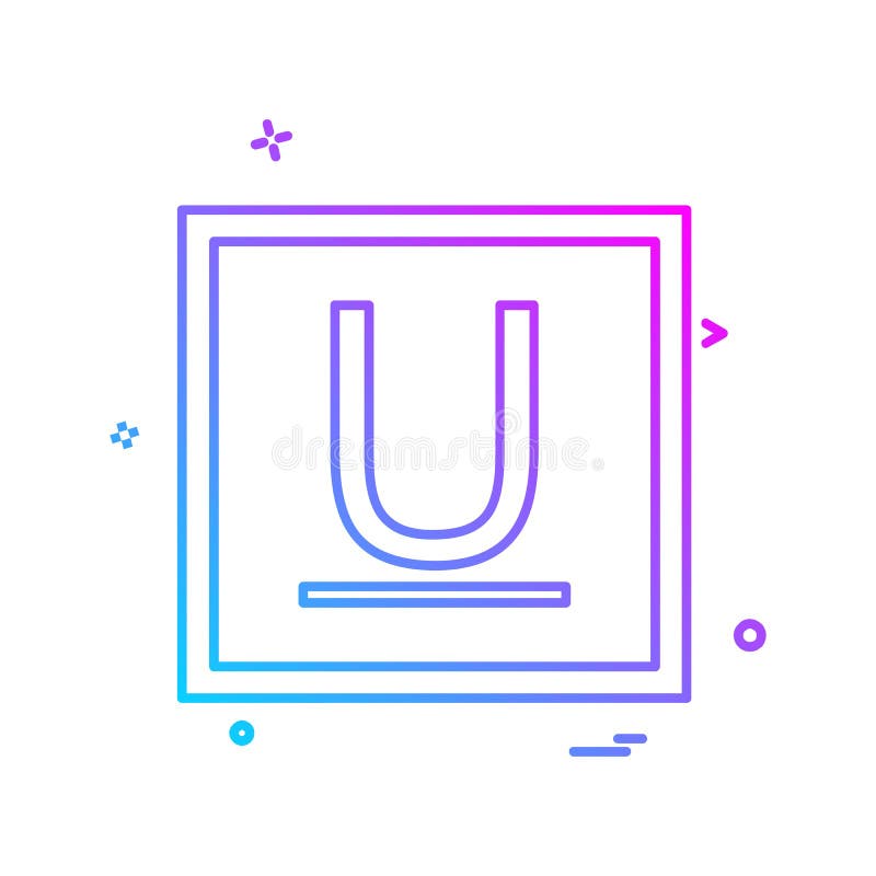 Underline Icon in Filled, Thin Line, Outline and Stroke Style. Vector ...