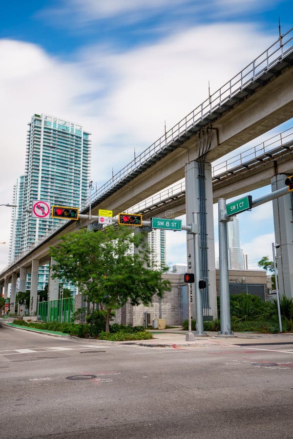 The Underline Miami Brickell. Miami Metrorail Intersection of 8th ...