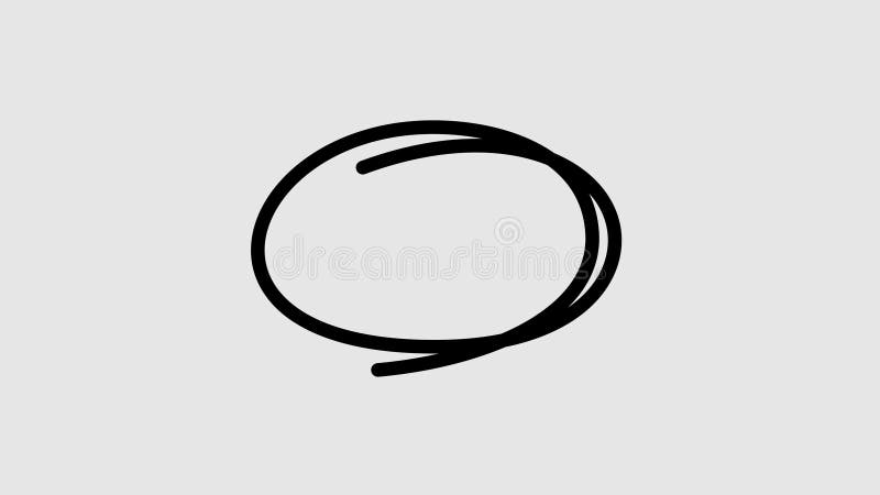 Underline Round Scribbles Graphic Animation. Alpha Channel Stock Video ...