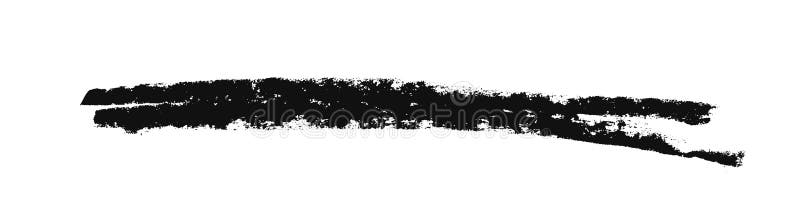 Underline Template: Hand Drawn Black Chalk Stroke Stock Illustration ...