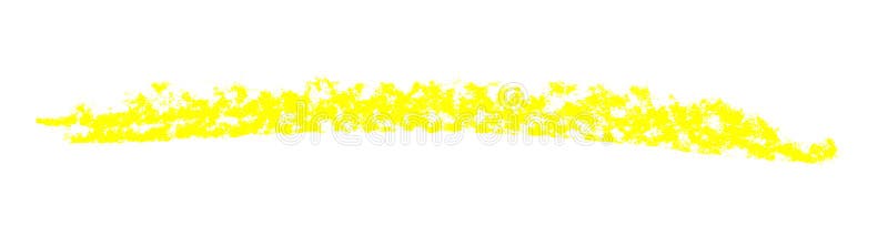 Underline Template Hand Drawn Yellow Chalk Stroke Stock Illustration Illustration Of Drawing