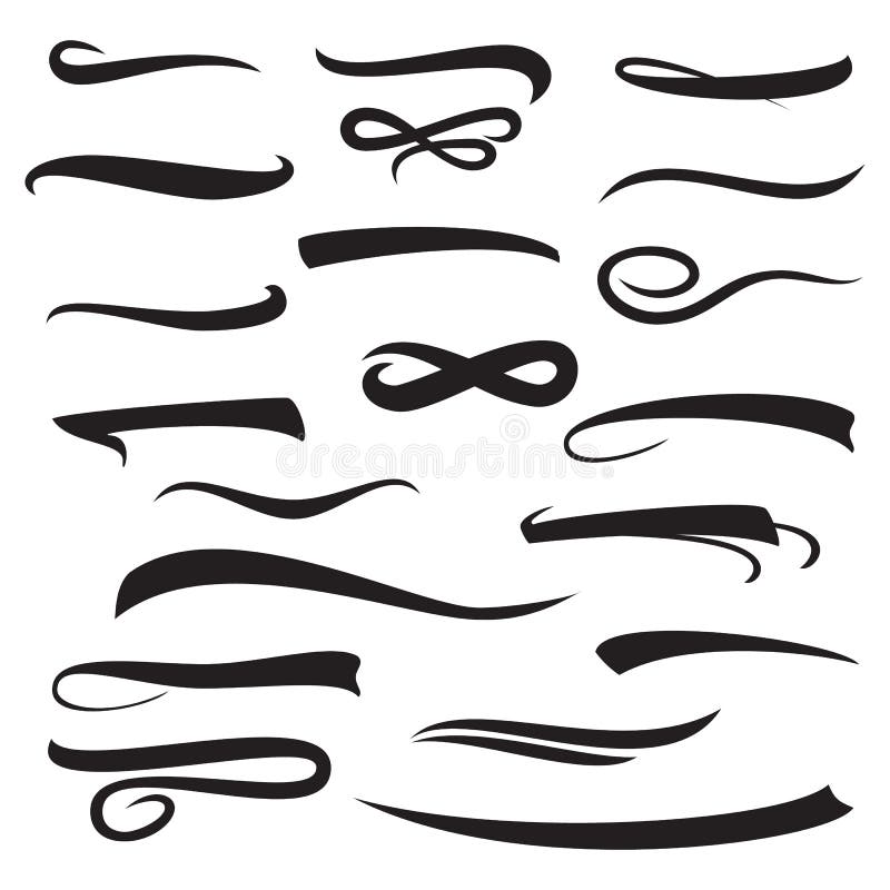 Script Underline Stock Illustrations – 278 Script Underline Stock ...