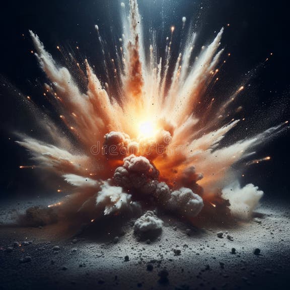 Undermining the Earth S Geological Rock for Excavation.Flash, Clouds of ...