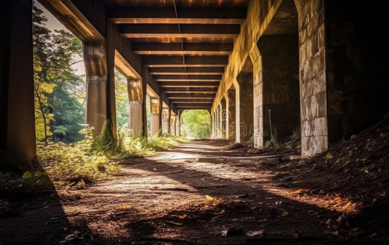 Underneath the Bridge. Created by Generative Artificial Intelligence ...