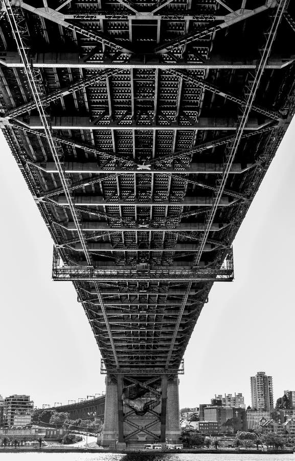 Underneath the Harbour Bridge Sydney Stock Photo - Image of road ...