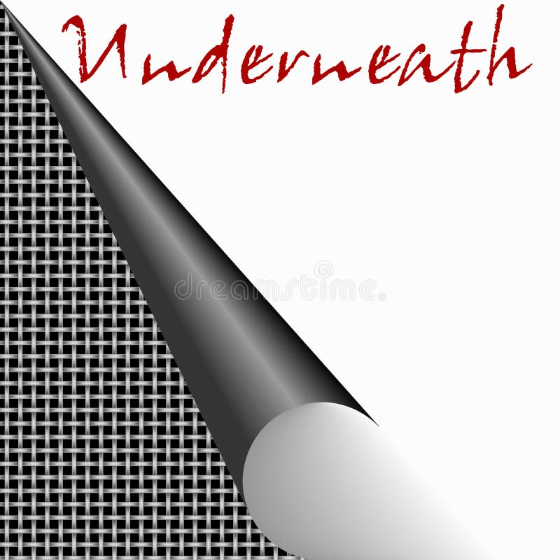 Underneath illustration stock illustration. Illustration of reveal ...