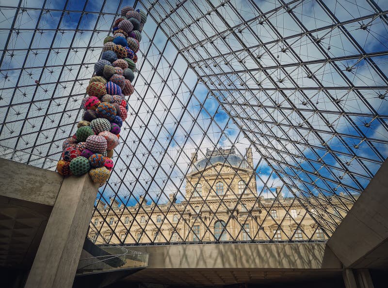 Underneath the Louvre Glass Pyramid. Beautiful Architectural Details ...