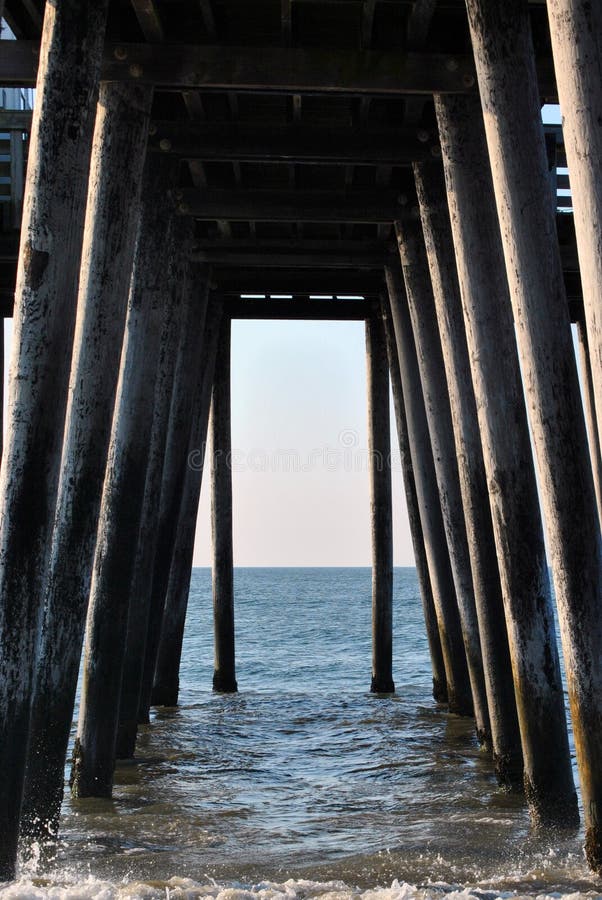 Underneath the Pier stock photo. Image of horizon, sock - 20820898