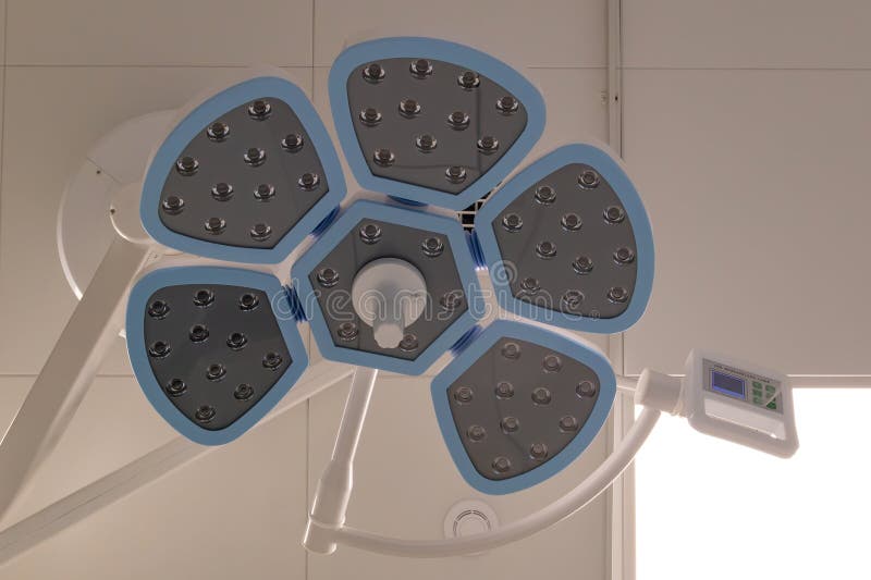 Underneath View of a Led Shadowless Lamp Stock Photo - Image of ceiling ...