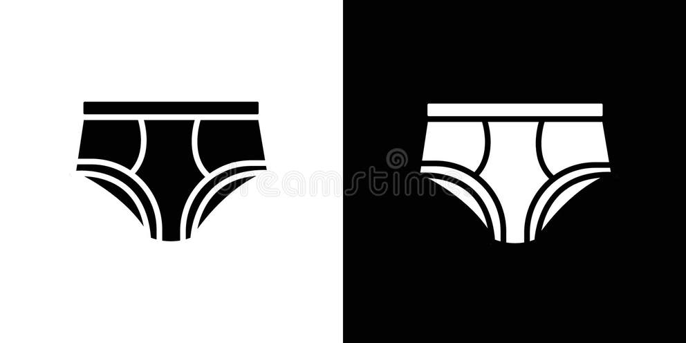 Underpants Icon Isolated Flat Vector in Outline Stock Vector - Illustration of male, garment ...