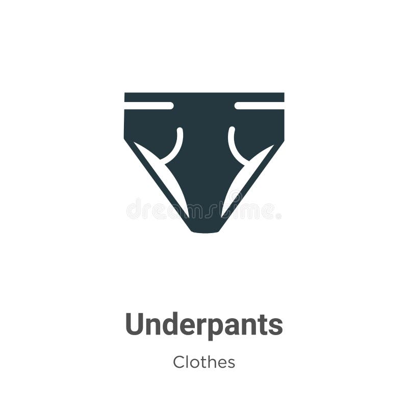 Underpants Vector Icon on White Background. Flat Vector Underpants Icon Symbol Sign from Modern ...