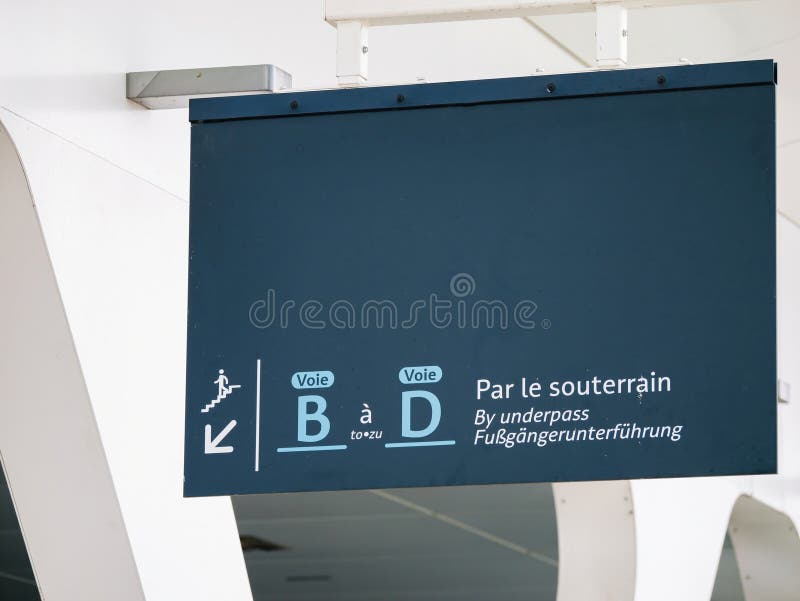 Underpass Direction Sign stock photo. Image of direction - 312551730