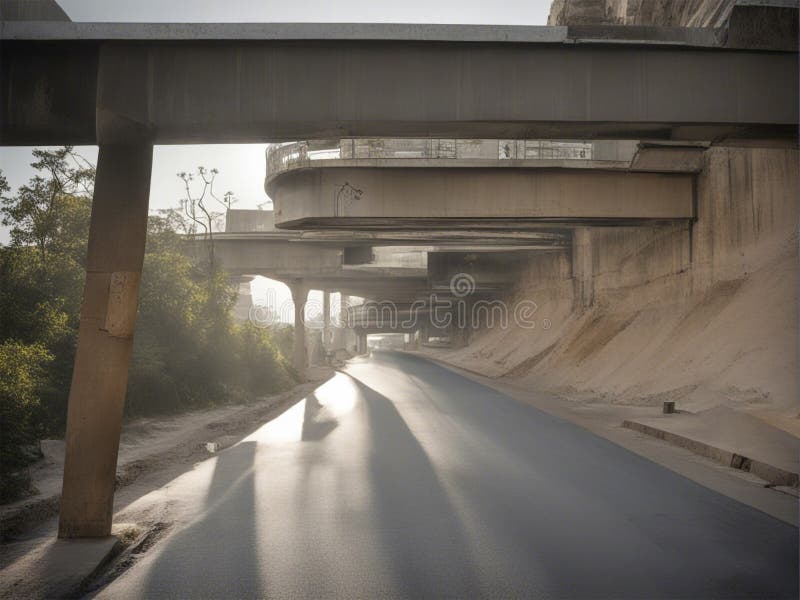 Underpass Road Structure Stock Photo Stock Illustration - Illustration ...