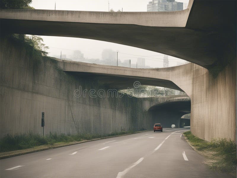 Underpass Road Structure Stock Photo Stock Image - Image of road ...