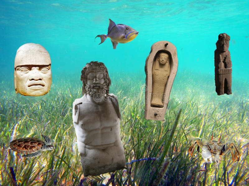 Undersea civilization stock photo. Image of exploration - 54006854