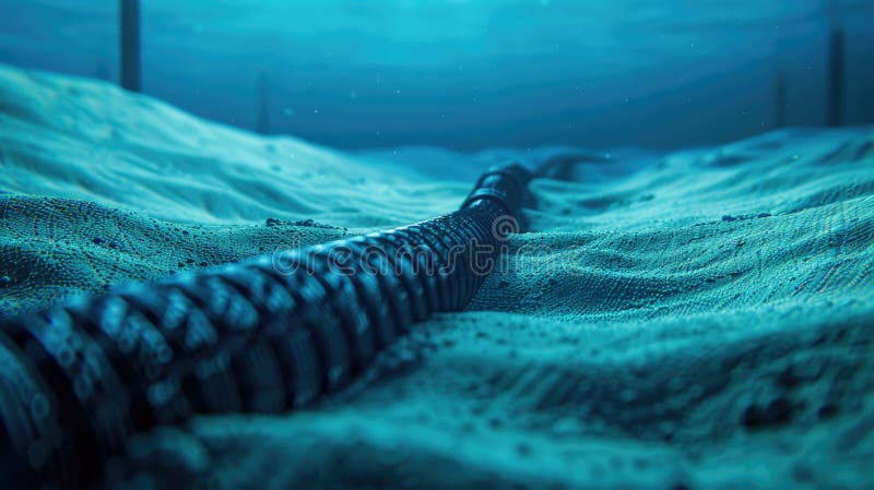 Undersea Internet Cables. Submarine Communications Cable Stock Photo ...