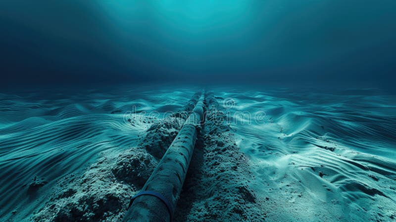 Undersea Internet Cables. Submarine Communications Cable Stock Photo ...