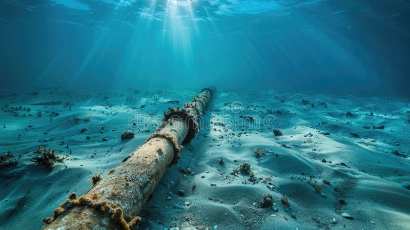 Undersea Internet Cables. Submarine Communications Cable Stock Photo ...