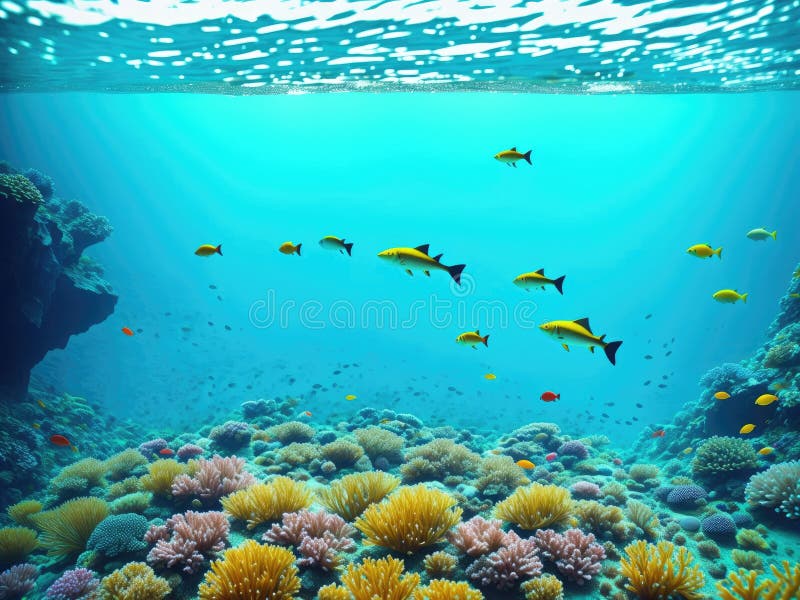 Undersea world. stock illustration. Illustration of organism - 277417968