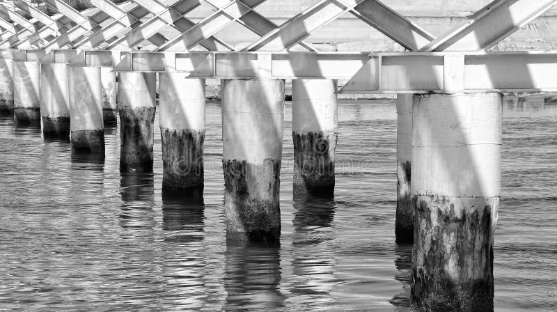 Underside of the bridge stock photo. Image of parts - 290414940