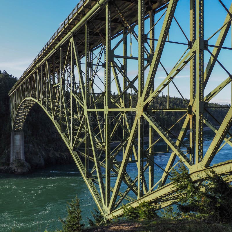 Deception Pass Bridge stock photo. Image of architecture - 102576614