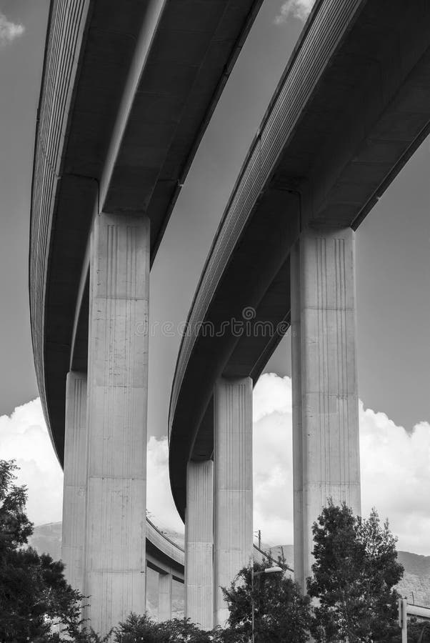 Elevated Highway, Bridge and Road Stock Image - Image of expressway ...