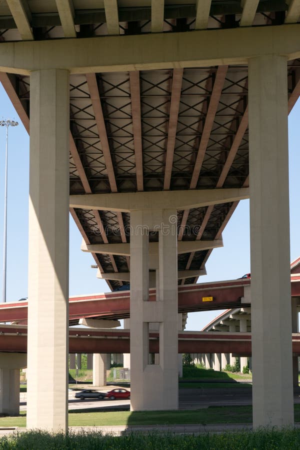 Underside of a Highway stock image. Image of road, metal - 57463455