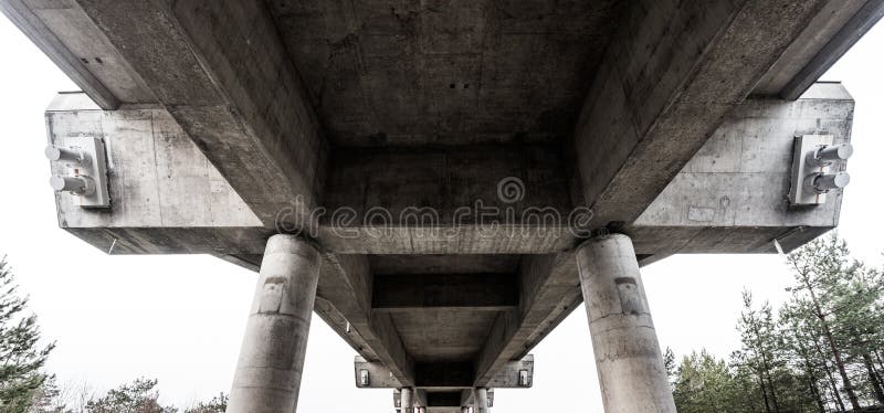 Underside of a Tall Suspension Bridge.. Stock Image - Image of river, structure: 267523655
