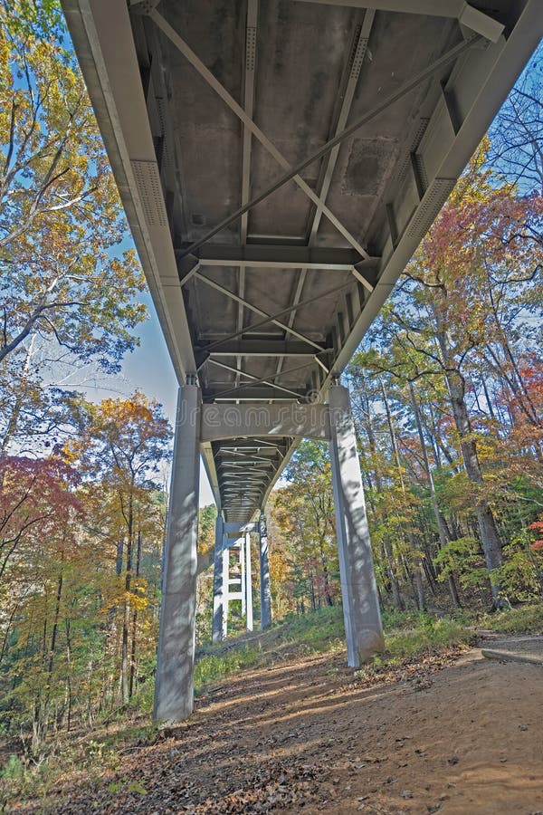 Underside View of a Blue Ridge Parkway Bridge Stock Photo - Image of ...