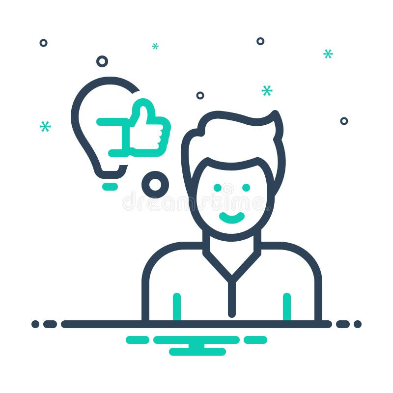 Mix Icon for Understand, Understood and Deem Stock Illustration ...