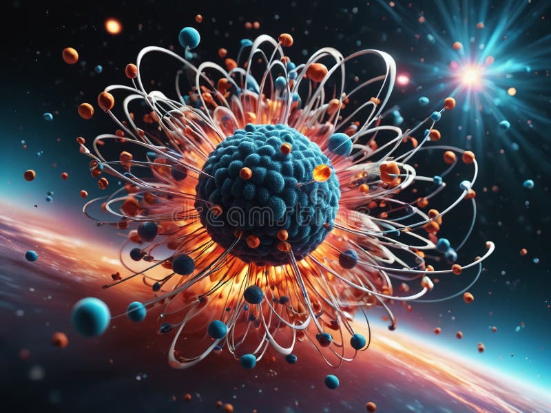 Understanding Atomic Structure a Detailed Illustration of Neutrons and ...