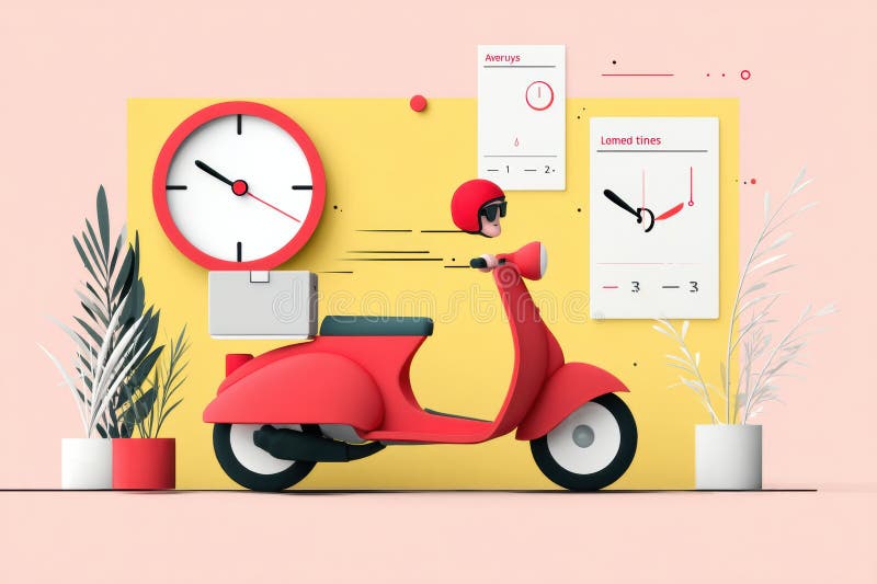 Understanding Average Delivery Times through Engaging Infographic Design Focused on Efficiency ...