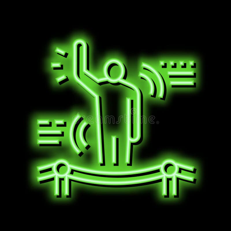 Understanding Body Language Soft Skill Neon Glow Icon Illustration ...