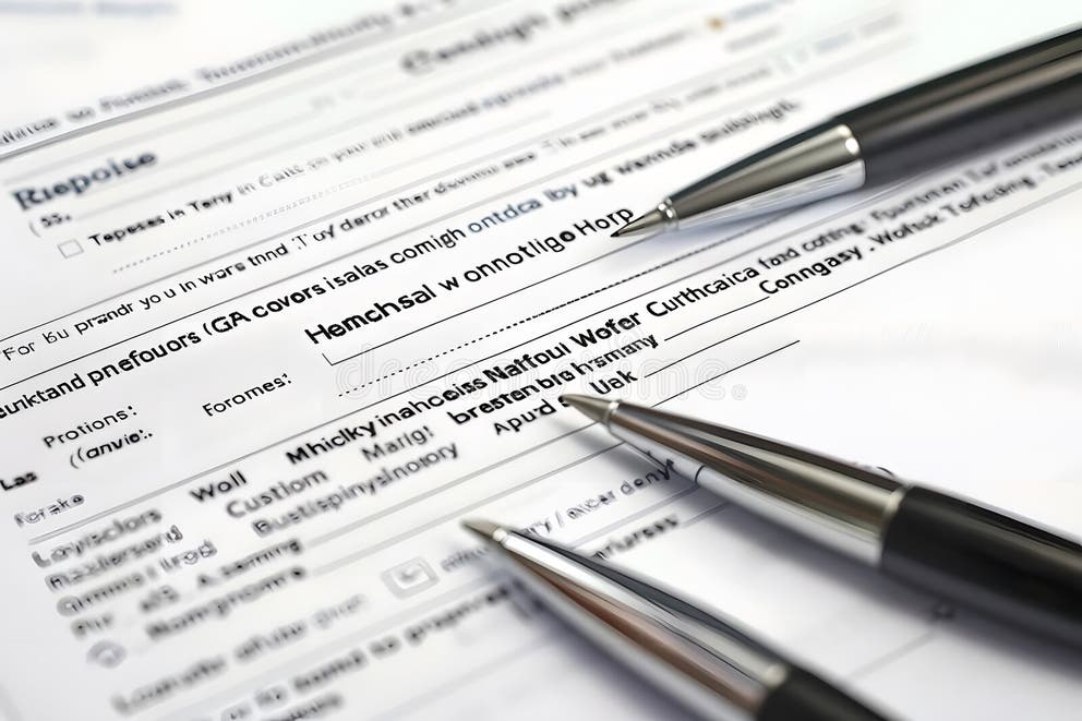 Understanding Complex Forms, Filling Out Documents with Multiple Pens ...