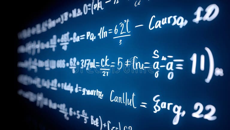 Understanding Complex Mathematical Equations Displayed on a Dark Screen ...