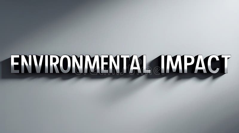 Understanding Environmental Impact through Clear Typography on a Gray ...