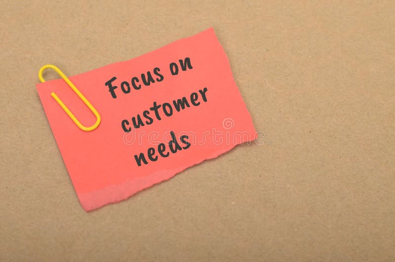 Understanding and Fulfilling Customer Needs for Business Success Stock ...