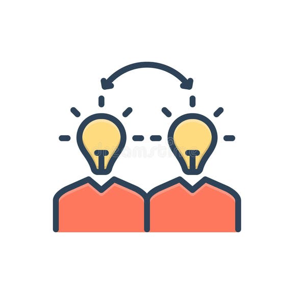 Color Illustration Icon for Understanding, Comprehension and Empathetic ...