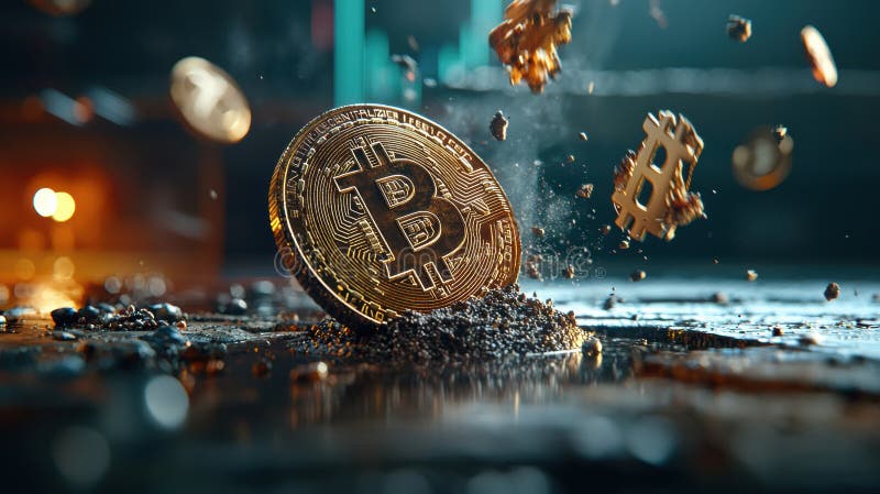 Understanding the Impact of Bitcoin Falling from a Pile of Coins in ...