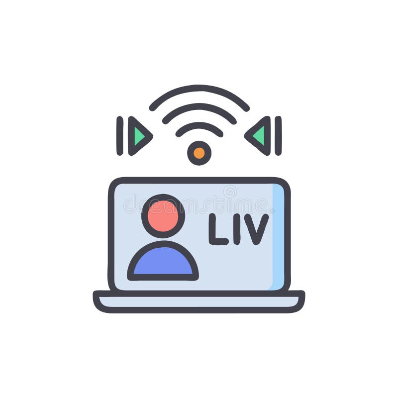 Understanding Live Streaming Technology Stock Illustration ...