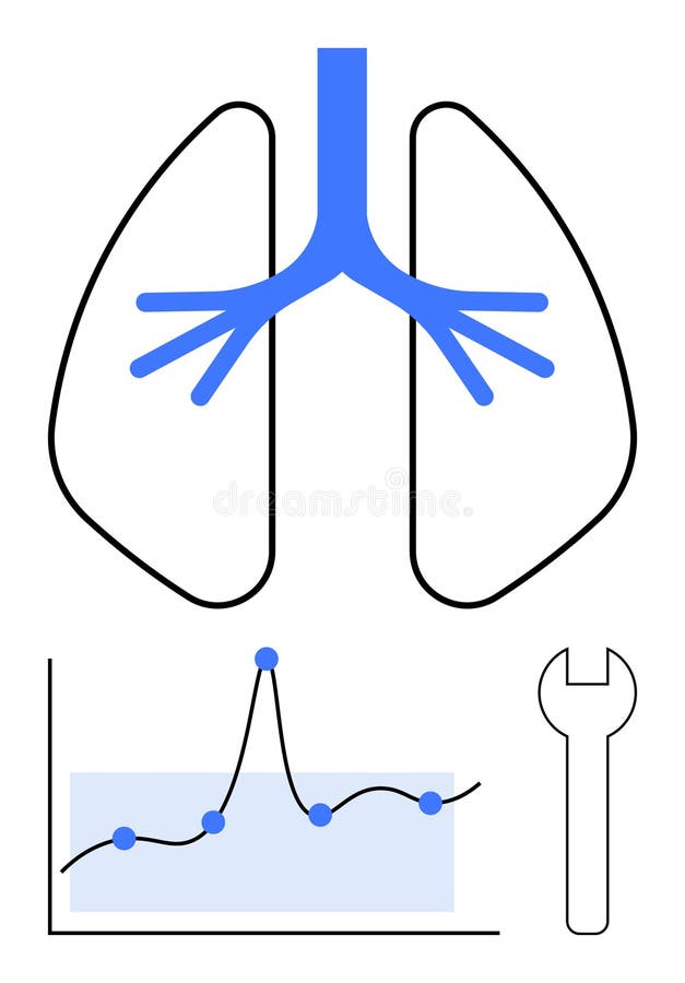 Bronchial Tree Data Graph Stock Illustrations – 1 Bronchial Tree Data ...