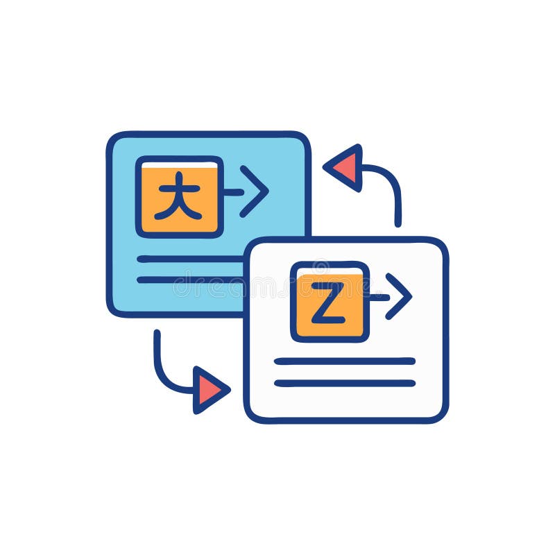 Understanding Machine Translation Technology Stock Image - Illustration ...