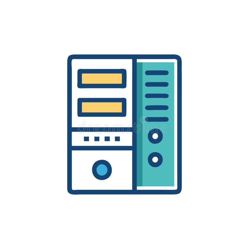 Understanding Mainframe Computer Technology Stock Photo - Illustration ...