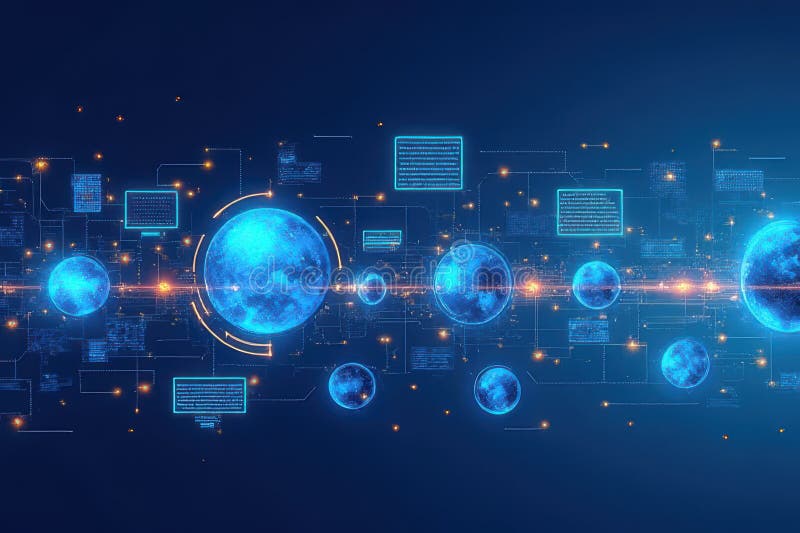 Understanding Network Latency through Visualization Stock Illustration ...