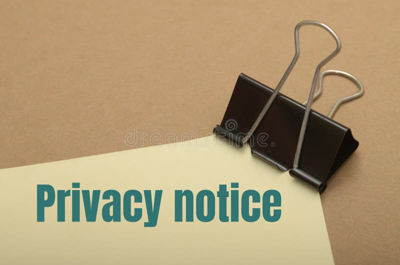 Understanding Privacy Notice: Key Concepts and Legal Implications Stock ...